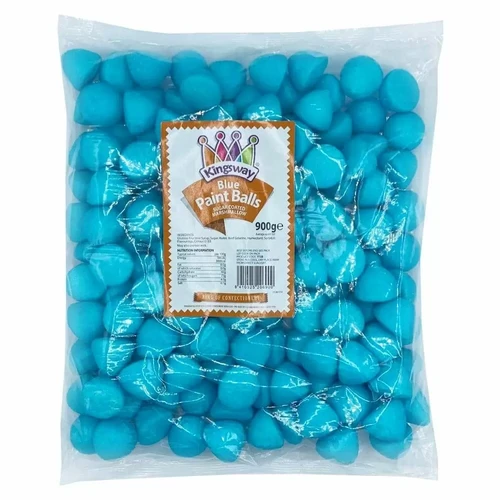 Kingsway Blue Paint Balls Mallows Bag 900g | The-Chocolate-Cave