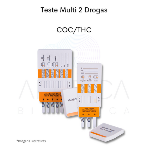 Teste Rápido Multi 2 Drogas COC/THC | América Biomédica | Testes ...