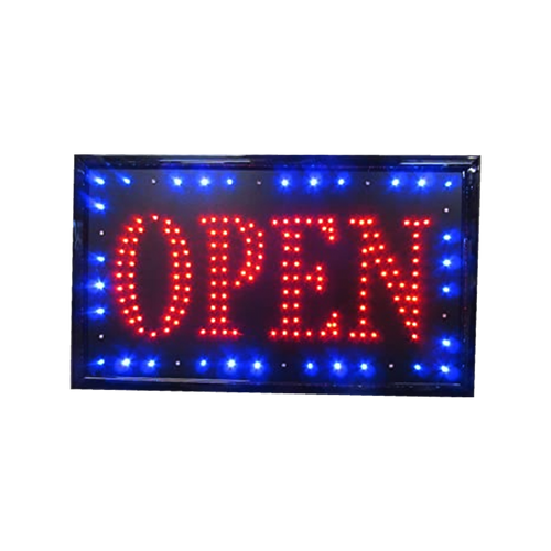ROTULO DE ABIERTO CON LUZ | IMAGEN BEAUTY SUPPLY