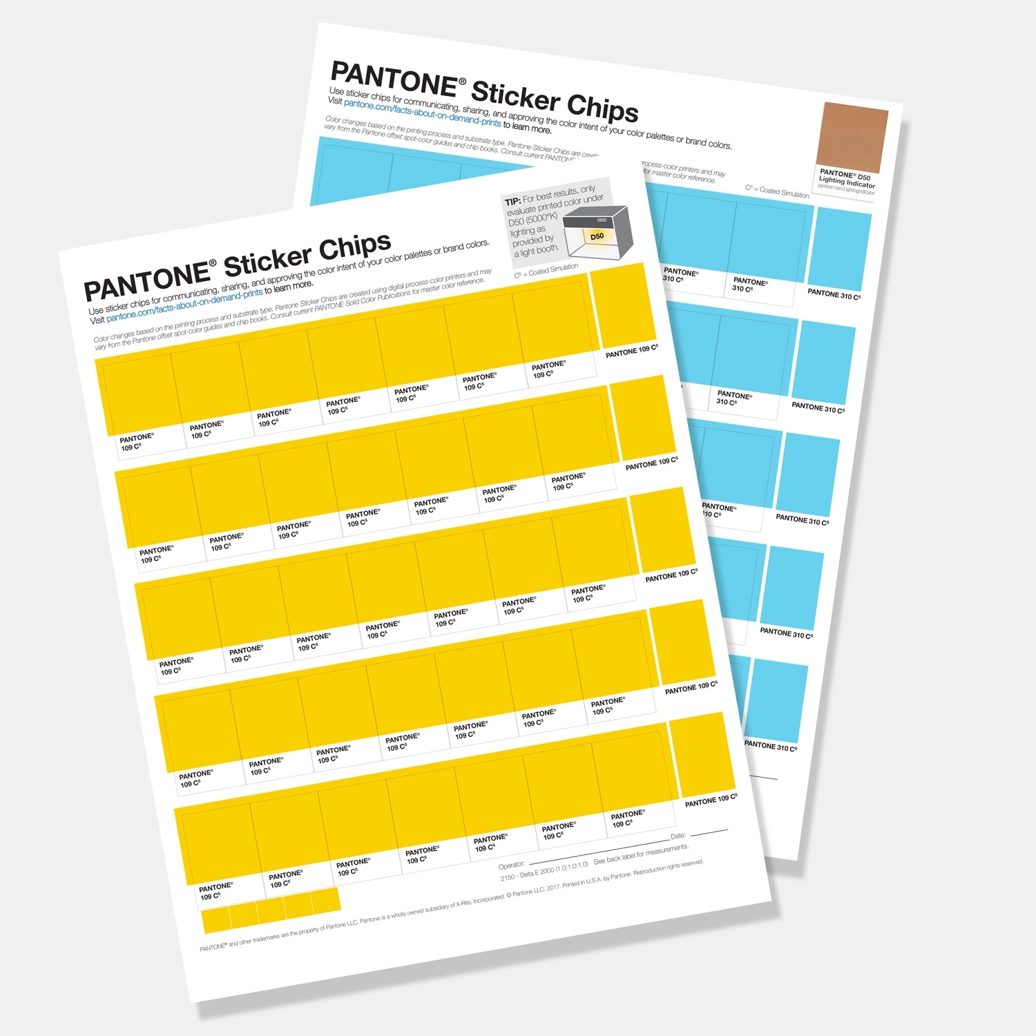 PANTONE STICKER CHIPS | Pantone