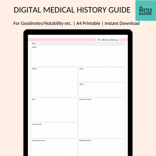 Digital Medical History | TheNotesGuide