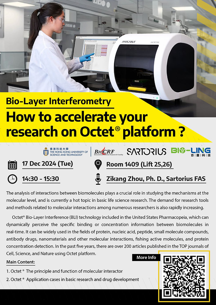 BioCRF Seminar - Bio-Layer Interferometry - How to accelerate your ...