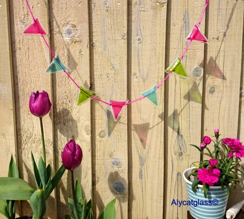 Fused Glass Bunting | Bunting Home&Garden Gift | Poole Dorset ...