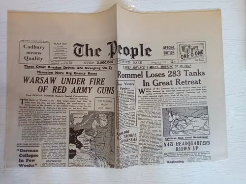 1940’s newspaper | The 1940 Shop