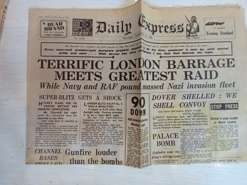 1940’s newspaper . | The 1940 Shop