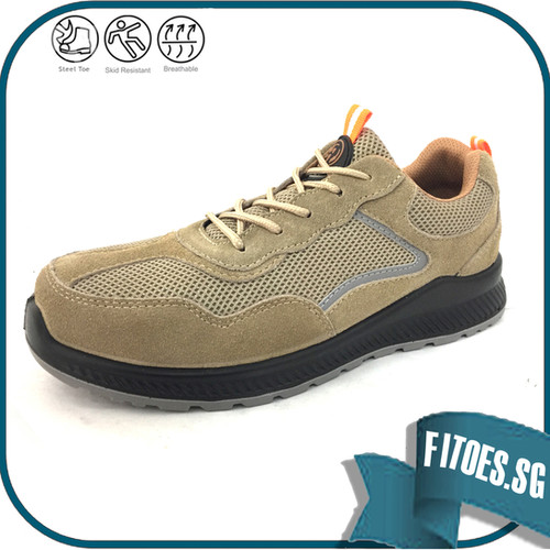 Sports 3018 Safety Shoes Beige | Fitoes