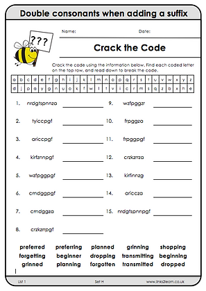 crack the code | spelling-bees