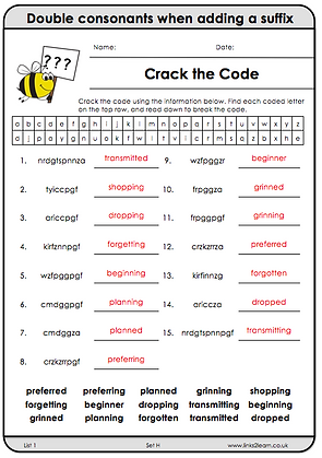 crack the code | spelling-bees