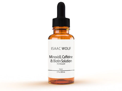Minoxidil, Caffeine & Biotin Hair Growth Solution | Isaac Wolf