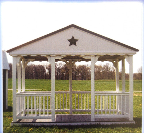 VINYL Ramada 4 Sided Pavilion Built To Order | Midwest Custom Building ...