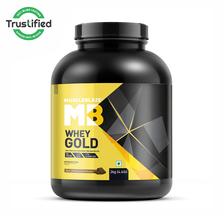 MuscleBlaze Whey Gold | Trustified Certification