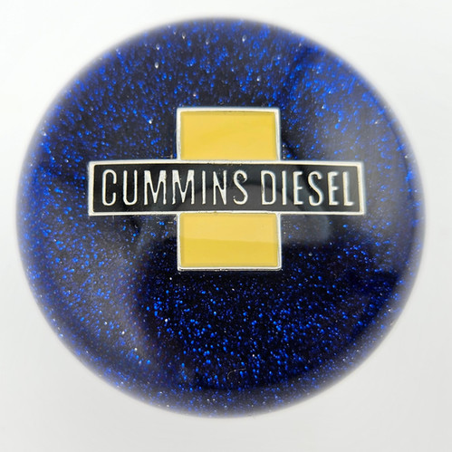 Blue Glitter Hanco "Style" Cummins Diesel Shift Knob | Metal Flake City