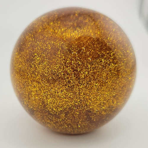 Gold Glitter Ball Shift Knob | Metal Flake City