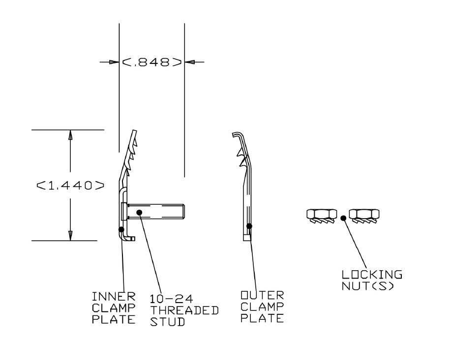 4460-D EQUIVALENT GATOR BOND CLAMP | westernsupply