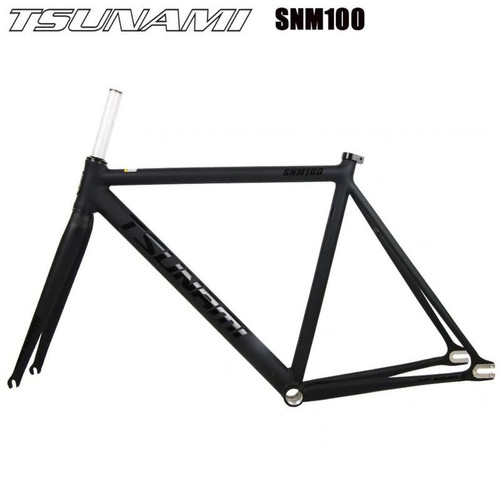 TSUNAMI SNM-100 Full Black Fixie Frameset | Fixed Gear SNM100 Bicycle ...