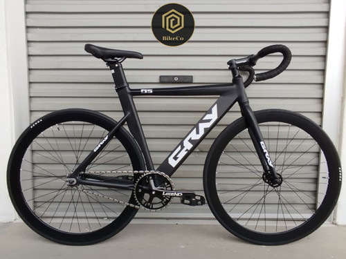 GRAY F15 Fixie Full Bike | Matte Black Fixed Gear Track Bicycle | www ...
