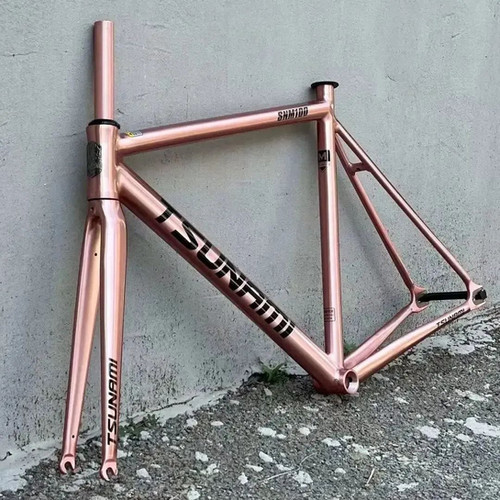 TSUNAMI SNM-100 Rose Gold Fixie Frameset | Fixed Gear SNM100 Track ...