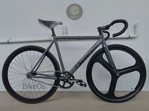 TSUNAMI SMN-100 TRISPOKE Grey Fixie | Fixed Gear Bicycle | www.bikeco ...