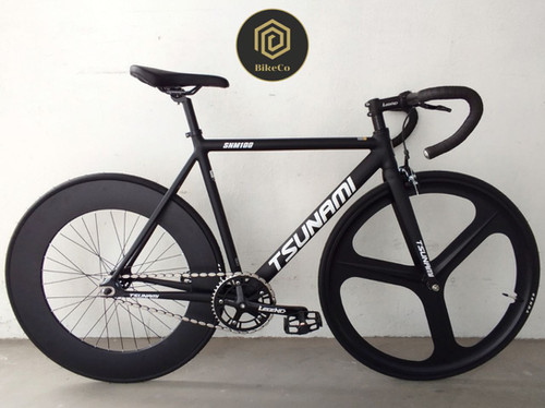 TSUNAMI SNM-100 90MM Deep Section x Trispoke Fixie Bike | Fixed Gear ...