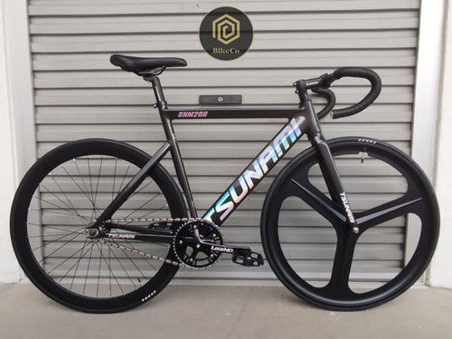 TSUNAMI SMN-200 TRISPOKE Grey Fixie | Fixed Gear Bicycle | www.bikeco ...