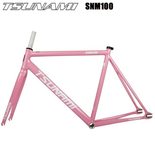 TSUNAMI SNM-100 Pearl Pink Fixie Frame | SNM100 Fixed Gear Track ...