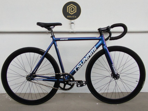TSUNAMI SNM-100 Fixed Gear Bicycle | Chameleon White Premium Drop Bar Fixie Bike | www.bikeco.com.sg