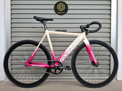 ARDENTLY PULSE PUNK Pink Fixie Track Bike | Fixed Gear Aero Bicycle FB ...