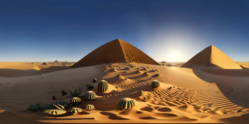 Pyramids 2 - 8K Panoramic Backdrop + HDR Map | Iclone 3d