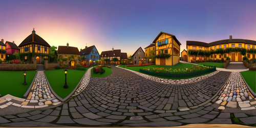 Private Community - 8K Panoramic Backdrop + HDR Map | Iclone 3d