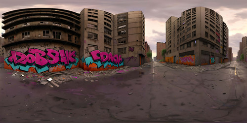 Urban City Scape 2 - 8K Panoramic Backdrop + HDR Map | Iclone 3d