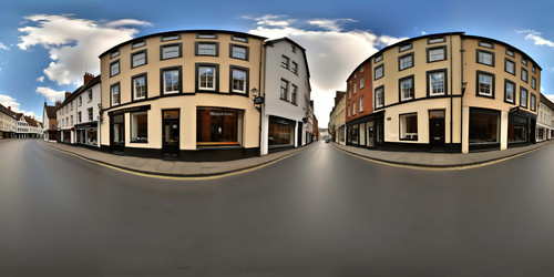 Shopping Strip - 8K Panoramic Backdrop + HDR Map | Iclone 3d