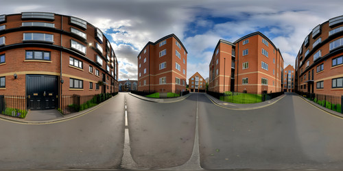 Urban Estate - 8K 360 Panoramic Backdrop + HDR Map | Iclone 3d