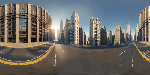 City Buildings - 8K Panoramic Backdrop + HDR Map | Iclone 3d
