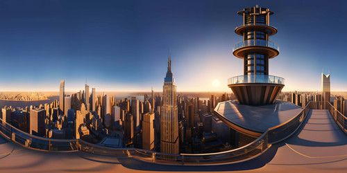 City Life - 8K Panoramic Backdrop + HDR Map | Iclone 3d