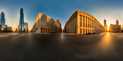 The City Scape 2 - 8K Panoramic Backdrop + HDR Map | Iclone 3d