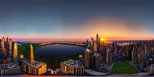 City Views - 8K Panoramic Backdrop + HDR Map | Iclone 3d