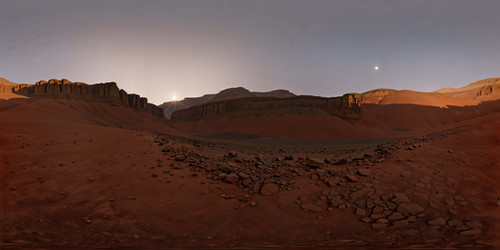 Mars Surface 3 - 8K Panoramic Backdrop + HDR Map | Iclone 3d