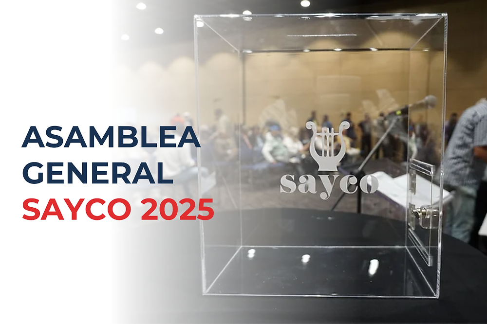 Inicia cuenta regresiva para la Asamblea General de SAYCO 2025