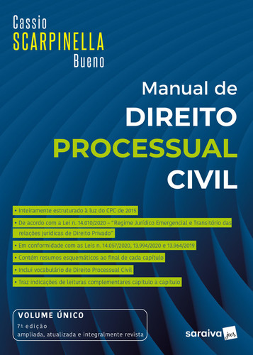 Manual de direito processual civil - volume único | Drive de Estudos