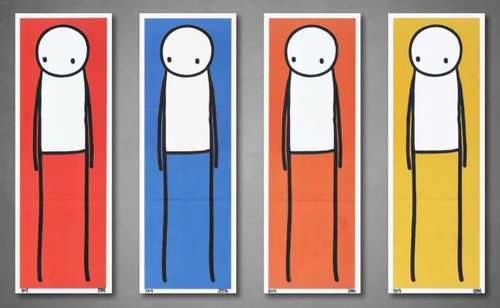 Stik The Big Issue Signed Full Set (Red, Blue, Orange, Yellow) Standing ...