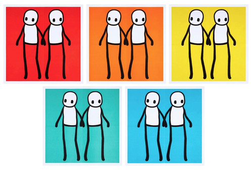 Stik Holding Hands Hackney Today Full Set of 5 (Red, Orange, Yellow ...