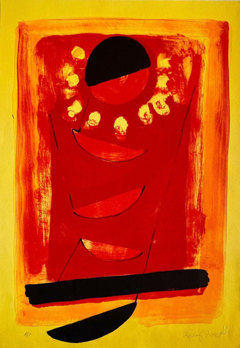 Terry Frost Red Yellow and Black | Clifton Gallery