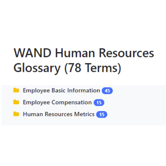 Human Resources Glossary