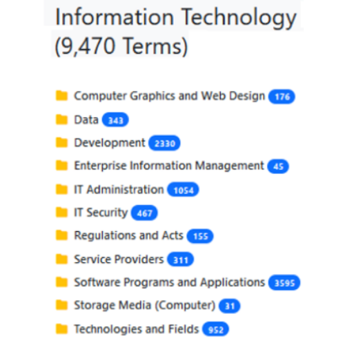 Information Technology Taxonomy
