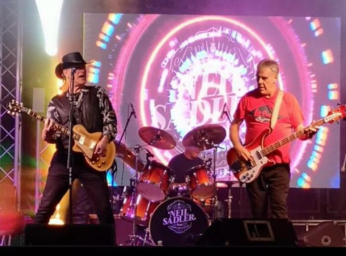 The Neil Sadler Band at St Peter's Fair, Holsworthy 2024.