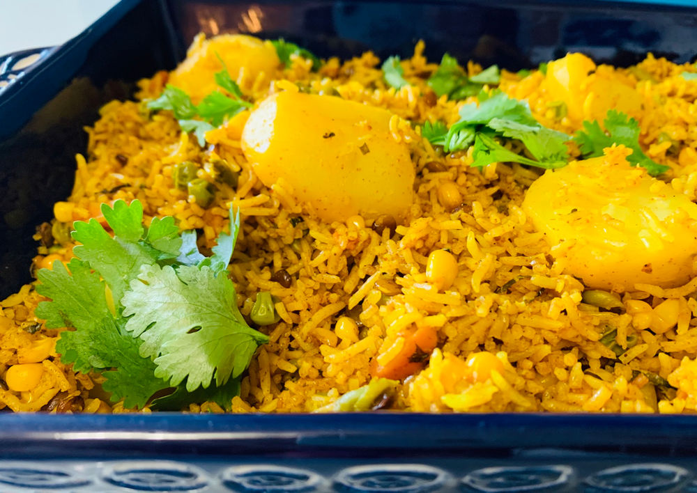 One Pot Vegetable Briyani using Instant Pot