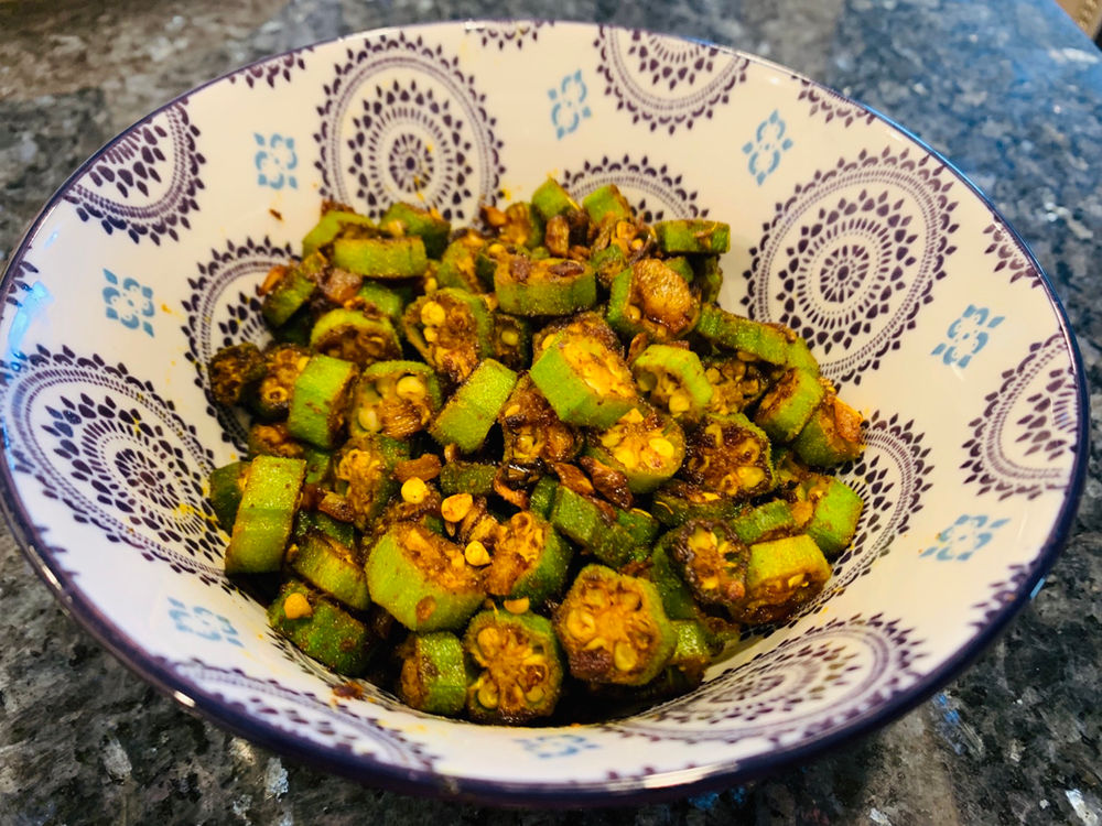 Delicious Spicy Sauteed Okra