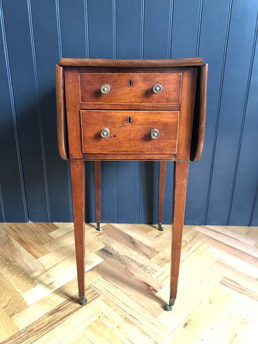 Georgian Mahogany Drop Leaf Work Table | THE ANTIQUES HOUND