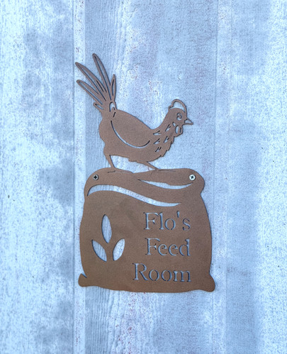 Custom Feed Room Sign, Metal Personalized Barn Decorations | Langley ...