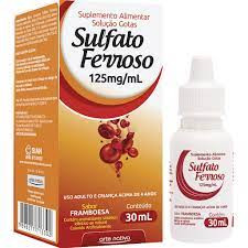 SULFATO FERROSO 125MG/ML 30ML | KHAUTZ Farmácias